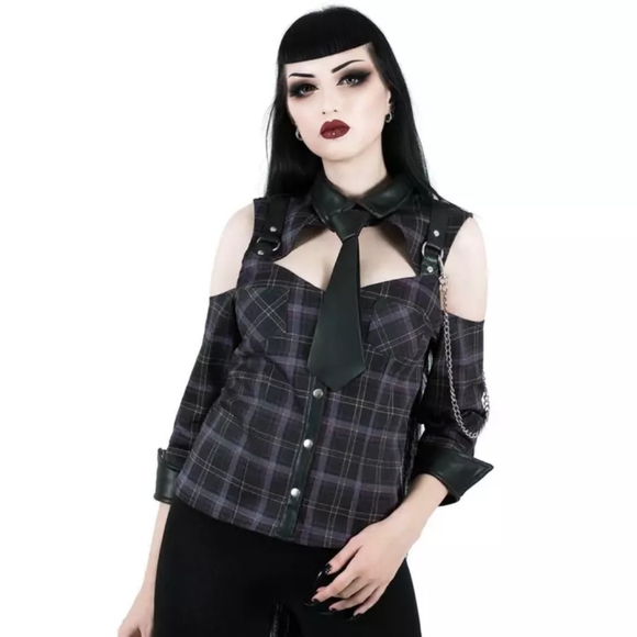 Killstar | Tops | Killstar Womens Tartan Shirt | Poshmark